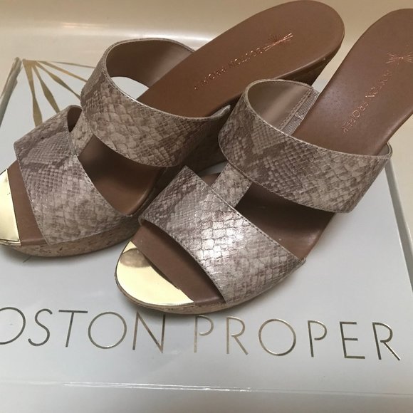 BOSTON PROPER, SIZE 9.5, COLORS BEIGE, BLACK, GOLD | Shoes | Boston ...